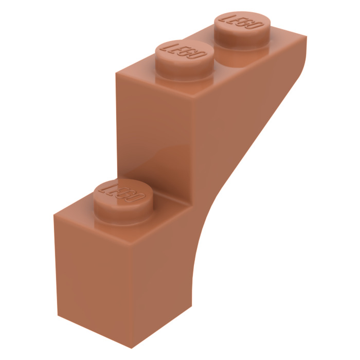 LEGO Medium Dark Flesh Arch 1 x 3 x 2 with Curved End (88292) | Brick Owl