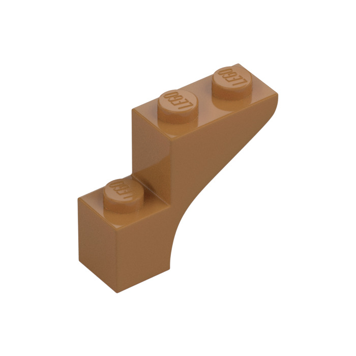LEGO Medium Dark Flesh Arch 1 x 3 x 2 with Curved End (88292) | Brick Owl