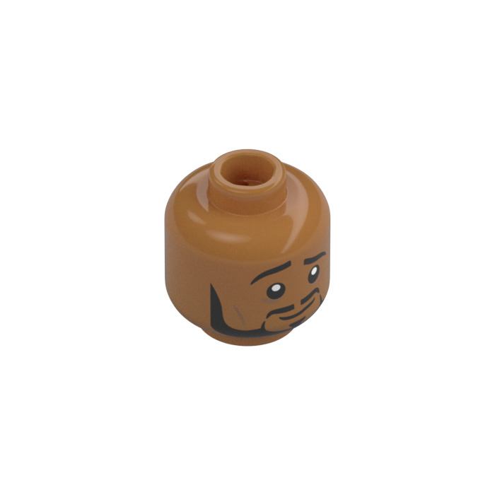 LEGO Medium Dark Flesh Bruno Madrigal Minifigure Head (3274 / 109676 ...