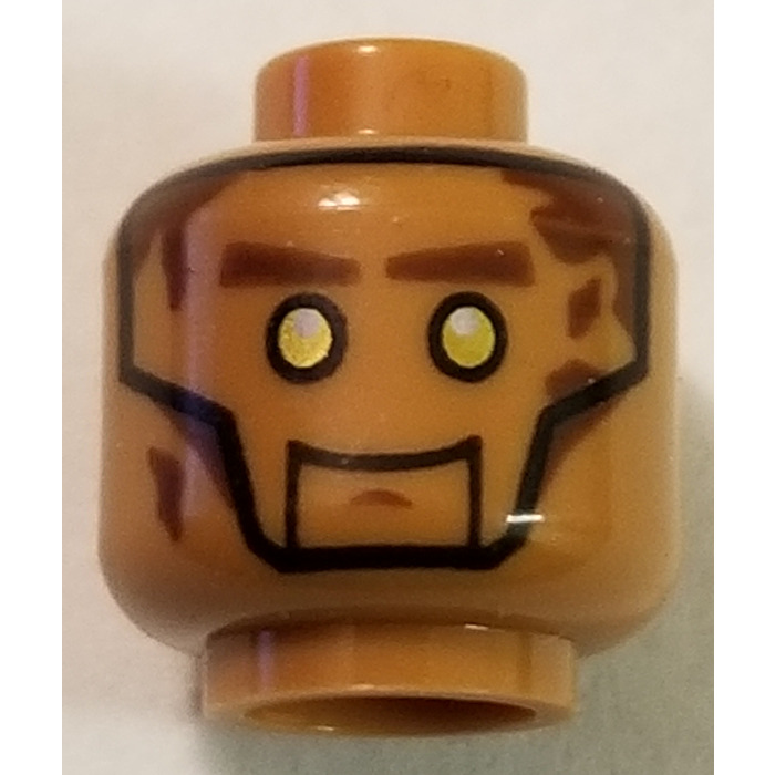 LEGO Medium Dark Flesh Echo Zane Head (3626) | Brick Owl