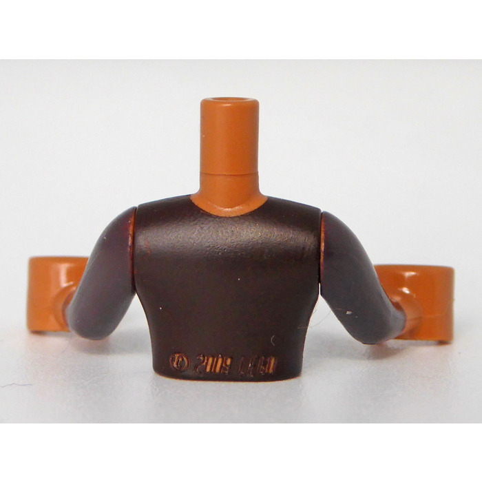 LEGO Medium Dark Flesh Martin with Dark Brown Jacket Friends Torso ...