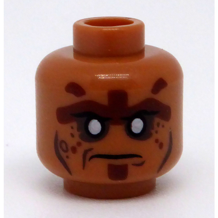 LEGO Medium Dark Flesh Yeoman Zombie Head (97392 / 97992) | Brick Owl