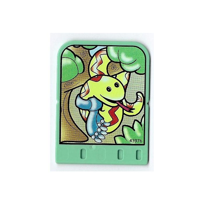 LEGO Medium Green Story Builder Jungle Jam Card with Snake with Scarf ...