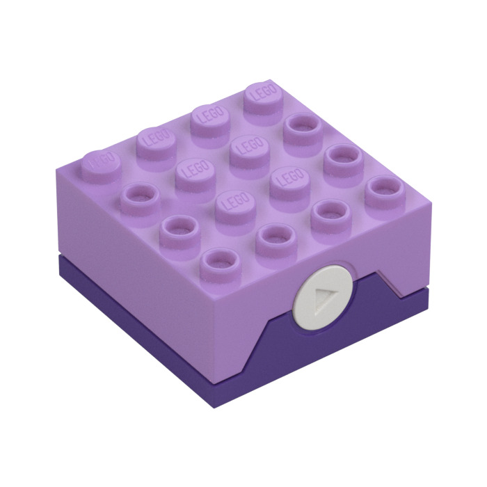 LEGO Medium Lavender Sound Brick 4 x 4 with Talking Sorting Hat Sounds ...