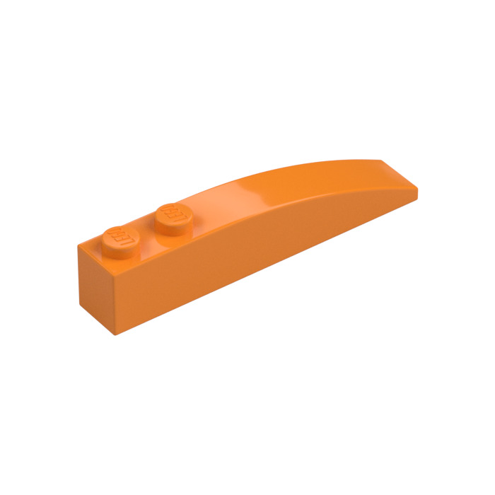 LEGO Medium Orange Slope 1 x 6 Curved with Studs (42022) | Brick Owl