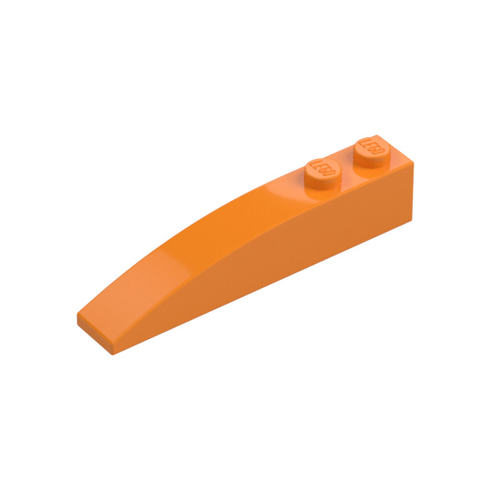 LEGO Medium Orange Slope 1 x 6 Curved with Studs (42022) | Brick Owl