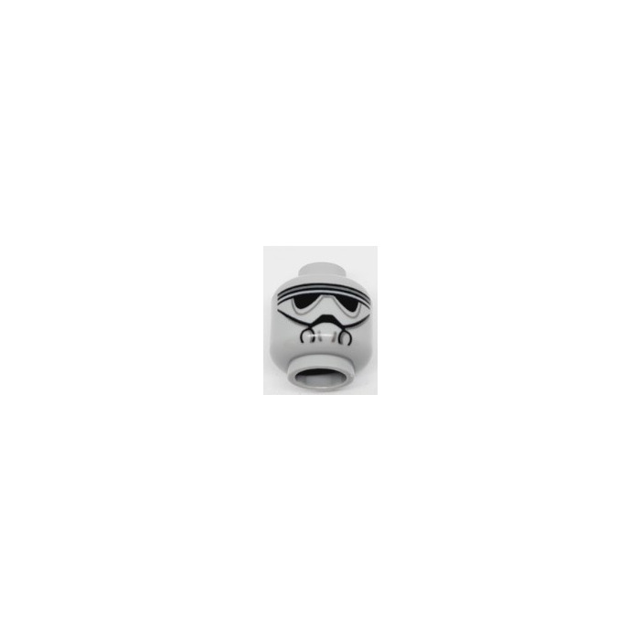 LEGO Medium Stone Gray AT-DP Pilot Minifigure Head (19750 / 25897 ...
