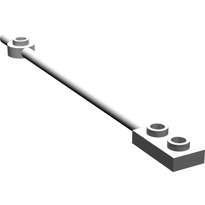 LEGO Medium Stone Gray Bar 1 x 12 with 1 x 2 Plate / 1 x 1 Round Plate ...