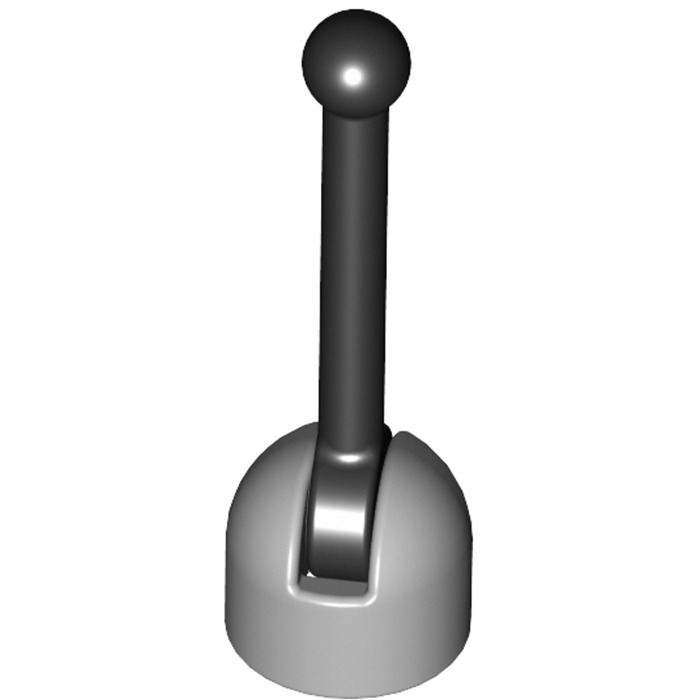 LEGO Medium Stone Gray Base with Black Lever (4592 / 73587) | Brick Owl ...