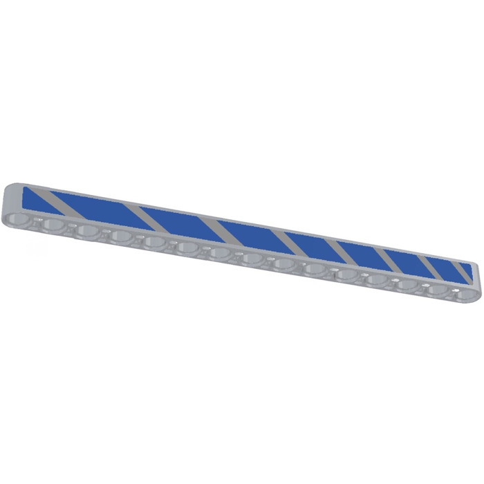 LEGO Beam 15 with Diagonal Blue Stripes (Right) Sticker (32278) | Brick ...