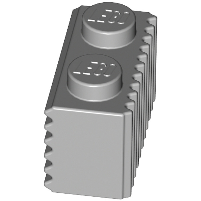 LEGO Medium Stone Gray Brick 1 x 2 with Grille (2877) | Brick Owl ...
