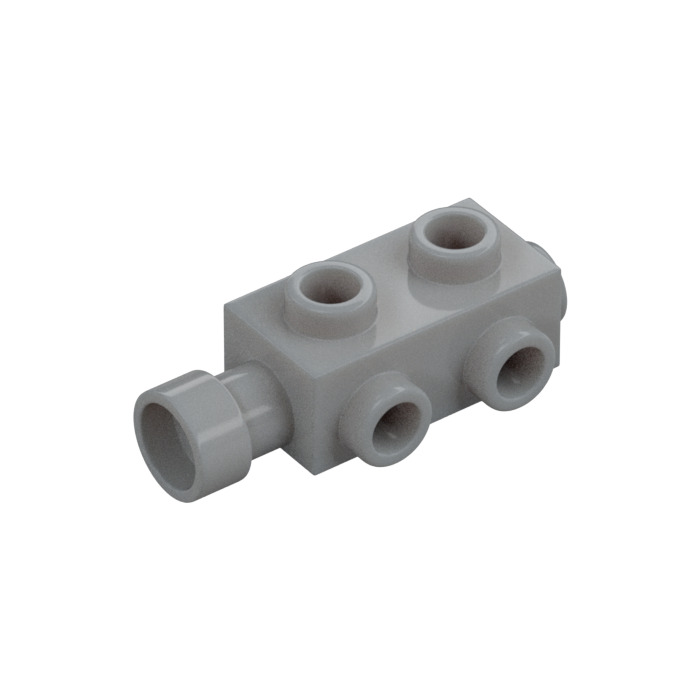 LEGO Medium Stone Gray Brick 1 x 2 x 0.7 with Studs on Sides (4595 / ...