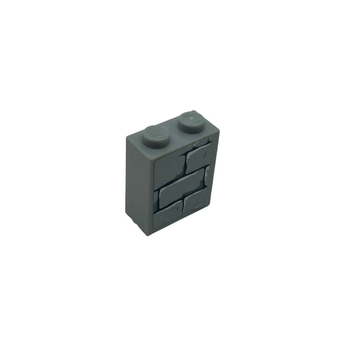 LEGO Brick 1 x 2 x 2 with Bricks Pattern Sticker with Inside Axle ...