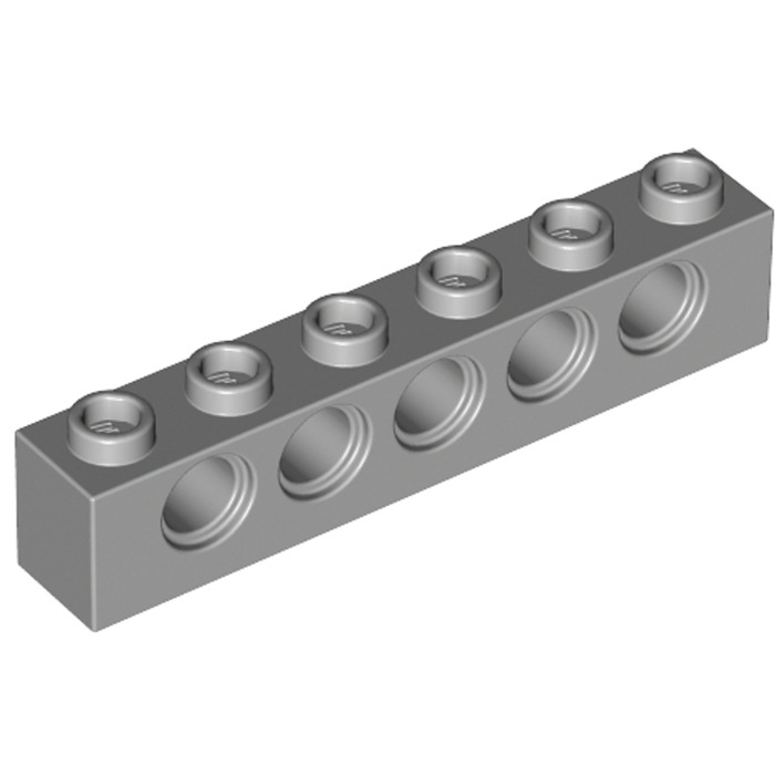 LEGO Medium Stone Gray Brick 1 x 6 with Holes (3894) | Brick Owl - LEGO ...