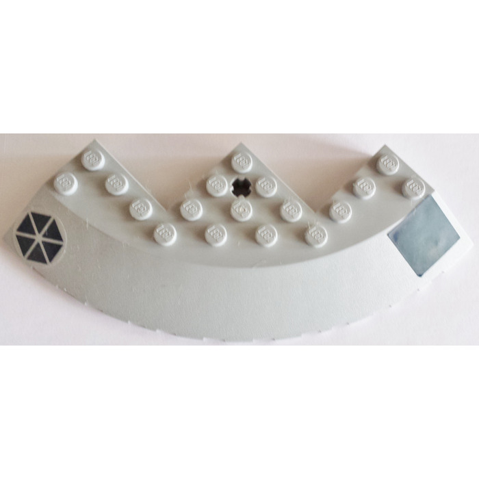 LEGO Medium Stone Gray Brick 10 x 10 Round Corner with Tapered Edge ...