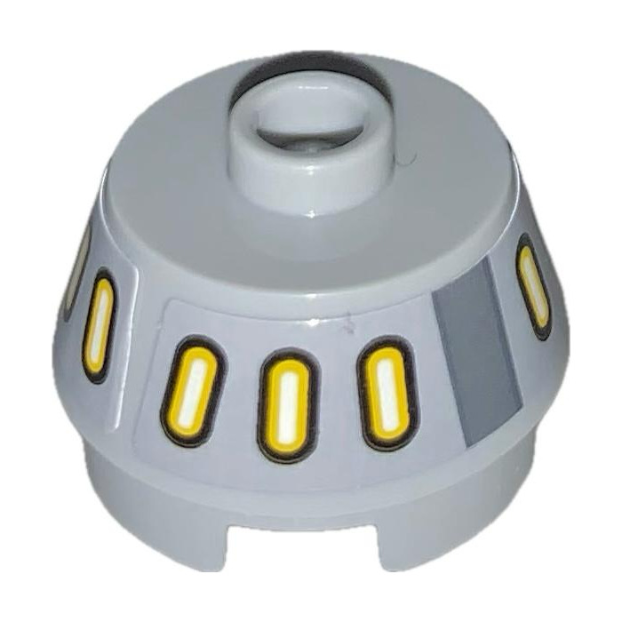 LEGO Brick 2 x 2 Round with Sloped Sides with Bomb Detonator Sticker ...