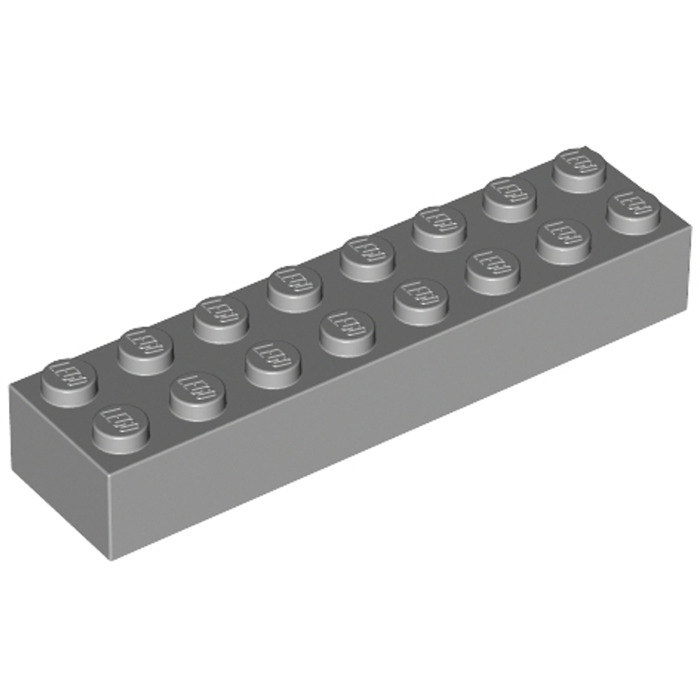 LEGO Medium Stone Gray Brick 2 x 8 (3007 / 93888) | Brick Owl - LEGO ...