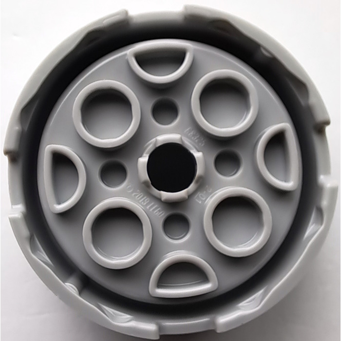 LEGO Medium Stone Gray Brick 4 x 4 Round with Recessed Center (68325 ...