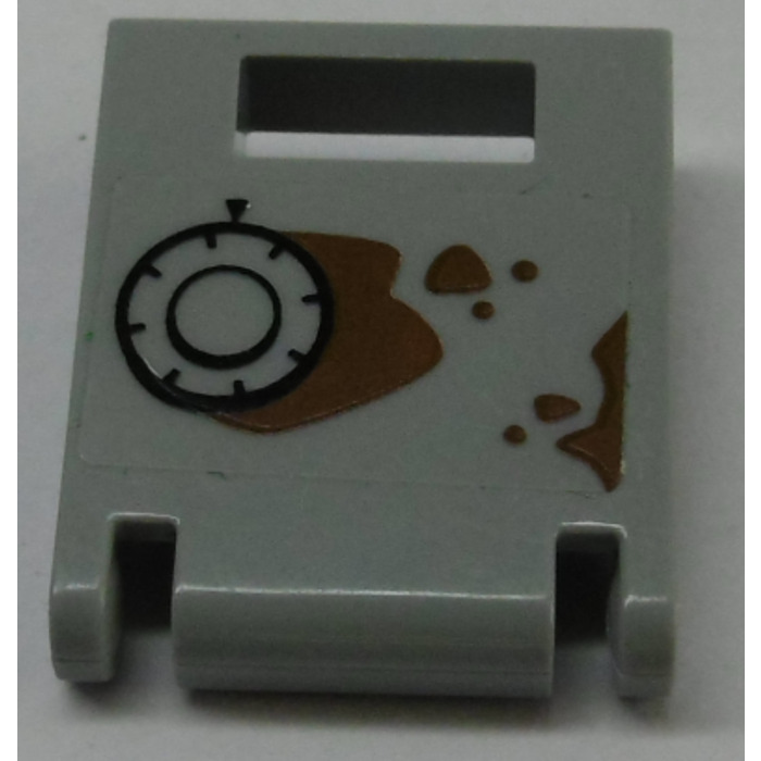 LEGO Medium Stone Gray Container Box 2 x 2 x 2 Door with Slot with Safe ...