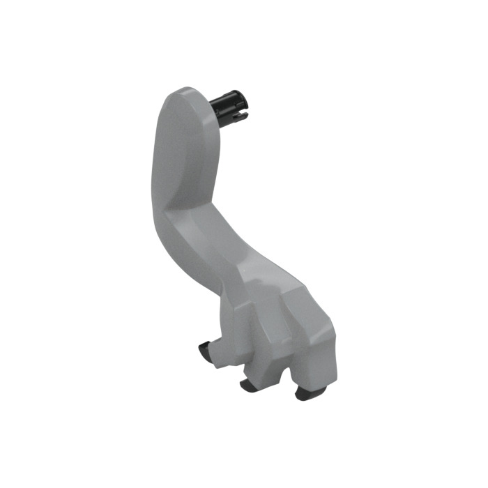 LEGO Medium Stone Gray Dinosaur Arm with Elbow Spikes and Black Claws ...