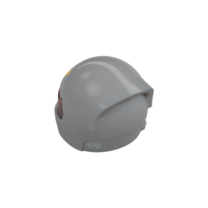LEGO Medium Stone Gray F1 Helmet with Oracle Red Bull Logo (7071 / ...