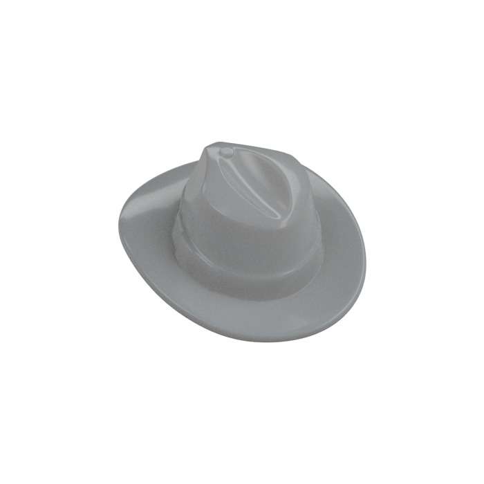 LEGO Medium Stone Gray Fedora Hat with Wide Brim (61506 / 88410 ...