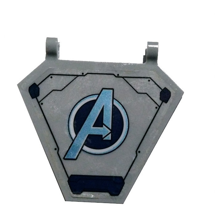 LEGO Flag 5 x 6 Hexagonal with Avengers Logo Sticker with Thick Clips ...