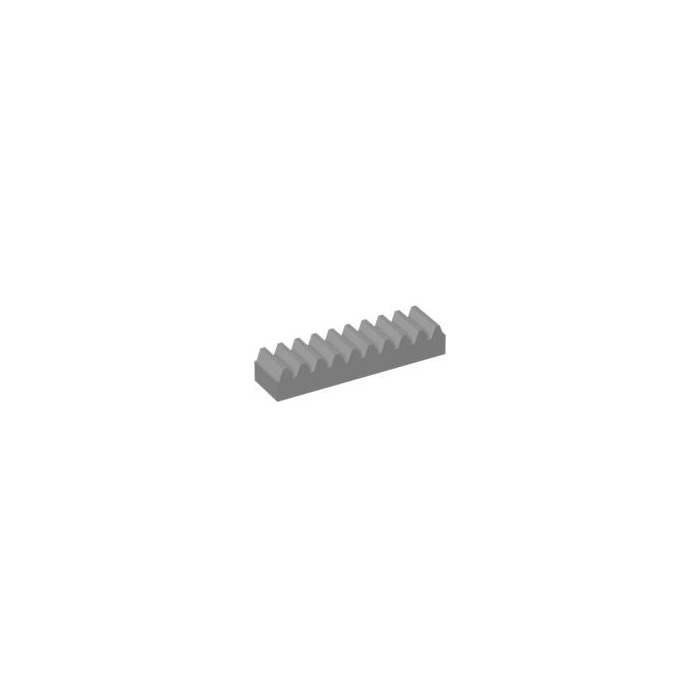 LEGO Medium Stone Gray Gear Rack 4 (3743 / 4296) | Brick Owl - LEGO ...