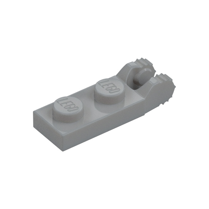 LEGO Medium Stone Gray Hinge Plate 1 x 2 with Dual Fingers (44302 / ...