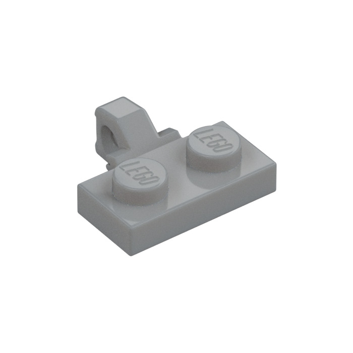 LEGO Medium Stone Gray Hinge Plate 1 x 2 with Vertical Locking Stub ...