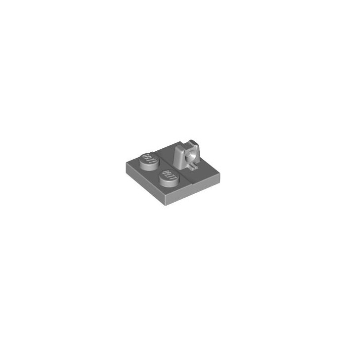 LEGO Medium Stone Gray Hinge Plate 2 x 2 with Top Finger (53968 / 92582 ...