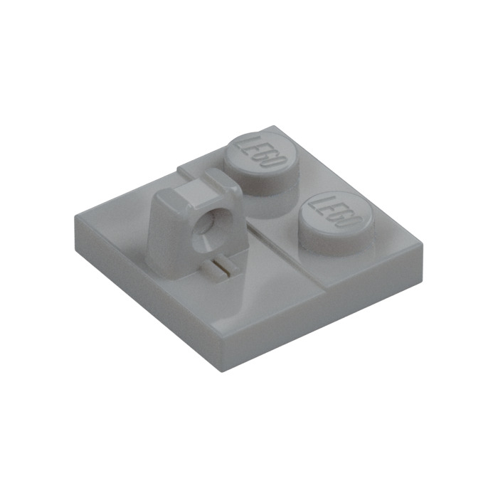 LEGO Medium Stone Gray Hinge Plate 2 x 2 with Top Finger (53968 / 92582 ...