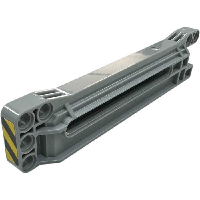 LEGO Housing 2 x 15 x 3 for Gear Rack with Black and Yellow Danger ...