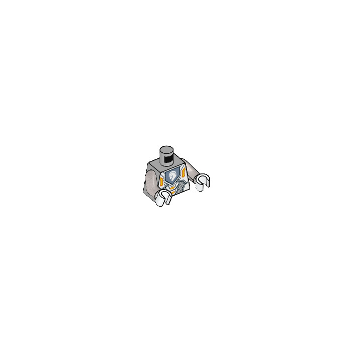 LEGO Medium Stone Gray Lance with Jet Pack (70324) Minifig Torso (3814 ...