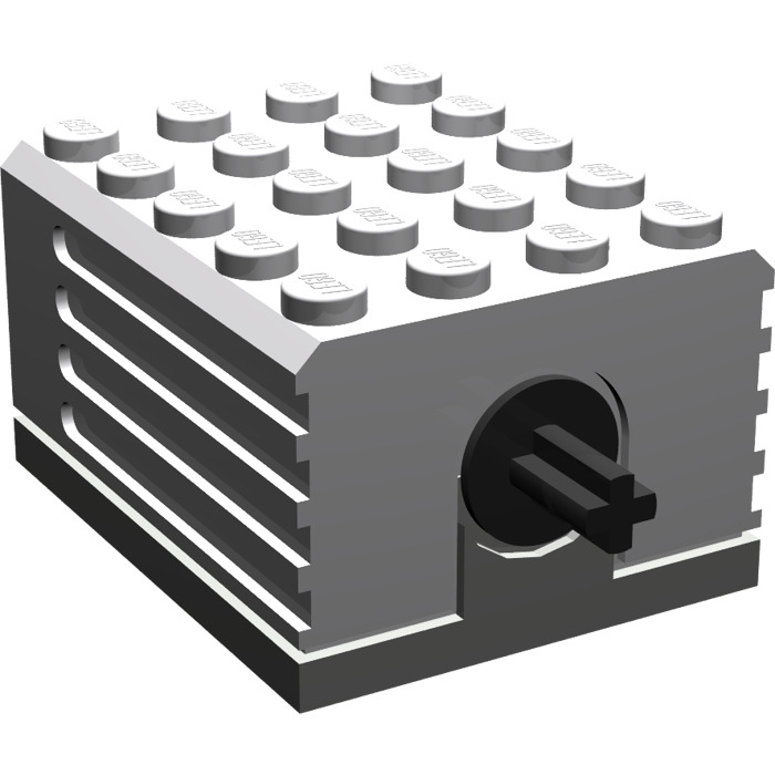 LEGO Medium Stone Gray Large Technic Motor 9V (2838) | Brick Owl - LEGO ...