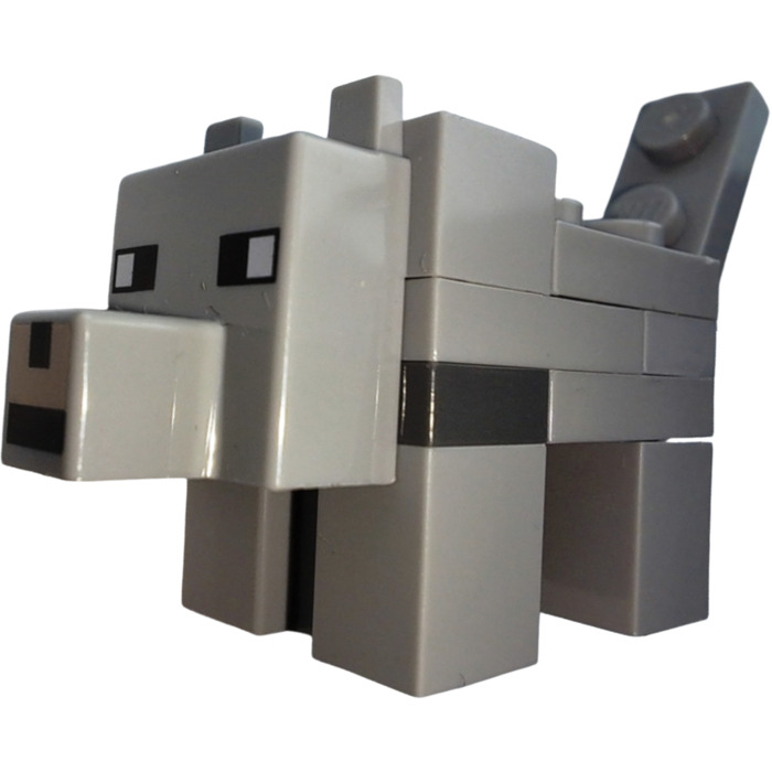 LEGO Medium Stone Gray Minecraft Wolf | Brick Owl