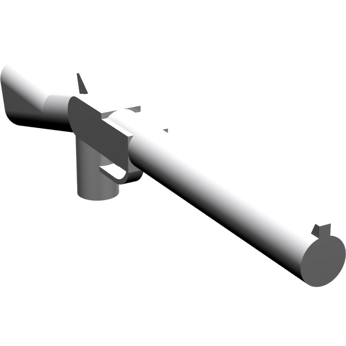 LEGO Medium Stone Gray Minifig Gun Rifle (30141) | Brick Owl - LEGO ...