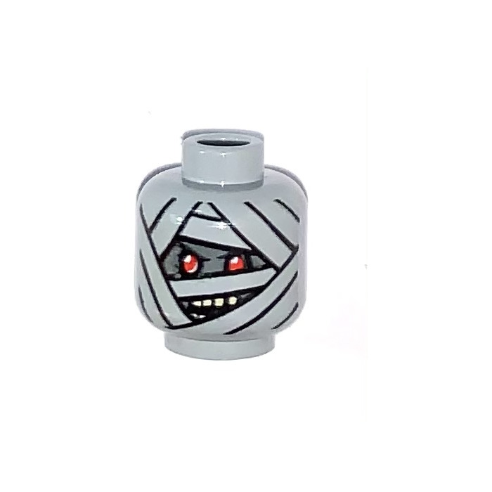 LEGO Medium Stone Gray Minifigure Mummy Head (3626 / 94065) | Brick Owl
