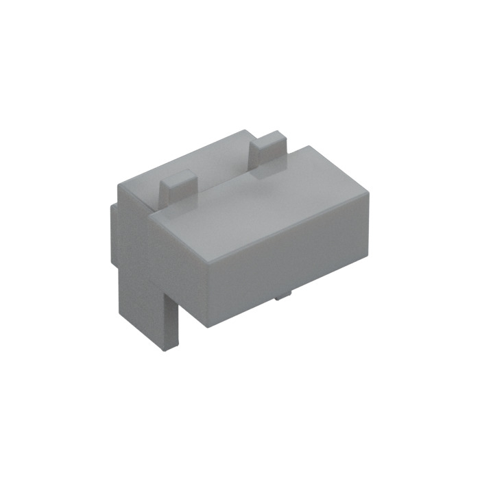 LEGO Medium Stone Gray Pixelated Minecraft Wolf Head with Snout with ...