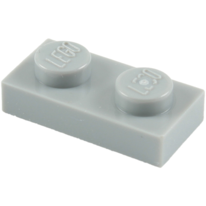 LEGO Medium Stone Gray Plate 1 x 2 (3023) | Brick Owl