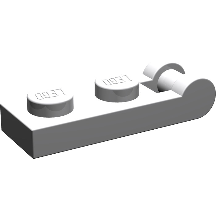 LEGO Medium Stone Gray Plate 1 x 2 with End Bar Handle (60478) | Brick ...