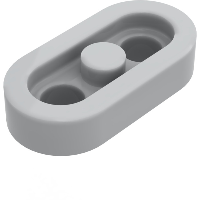 LEGO Medium Stone Gray Plate 1 x 2 with Rounded Ends (35480) | Brick ...
