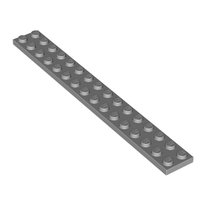 LEGO Medium Stone Gray Plate 2 x 16 (4282) | Brick Owl - LEGO Marketplace