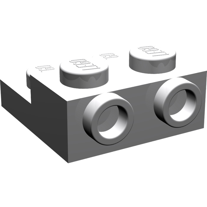 LEGO Medium Stone Gray Plate 2 x 2 x 0.7 with 2 Studs on Side (4304 / ...