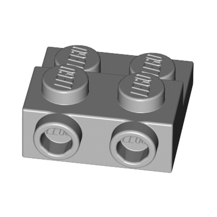 LEGO Medium Stone Gray Plate 2 x 2 x 0.7 with 2 Studs on Side (4304 / ...