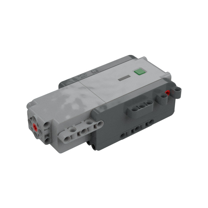 LEGO Medium Stone Gray Powered Up Hub 16 x 9 x 6 with Battery Pin Holes ...