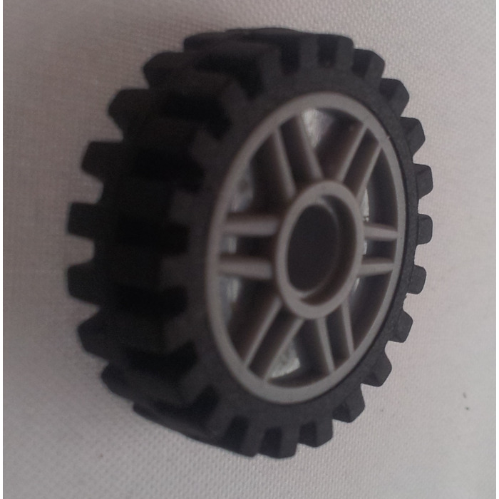 LEGO Medium Stone Gray Rim Narrow Ø18 x 7 and Pin Hole with Shallow ...