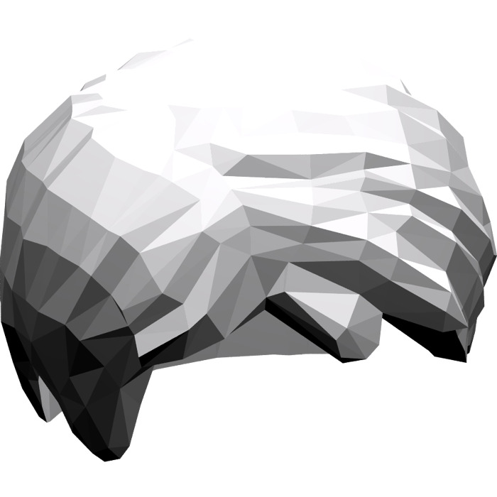 LEGO Medium Stone Gray Short Tousled Hair with Side Parting (62810 / ...