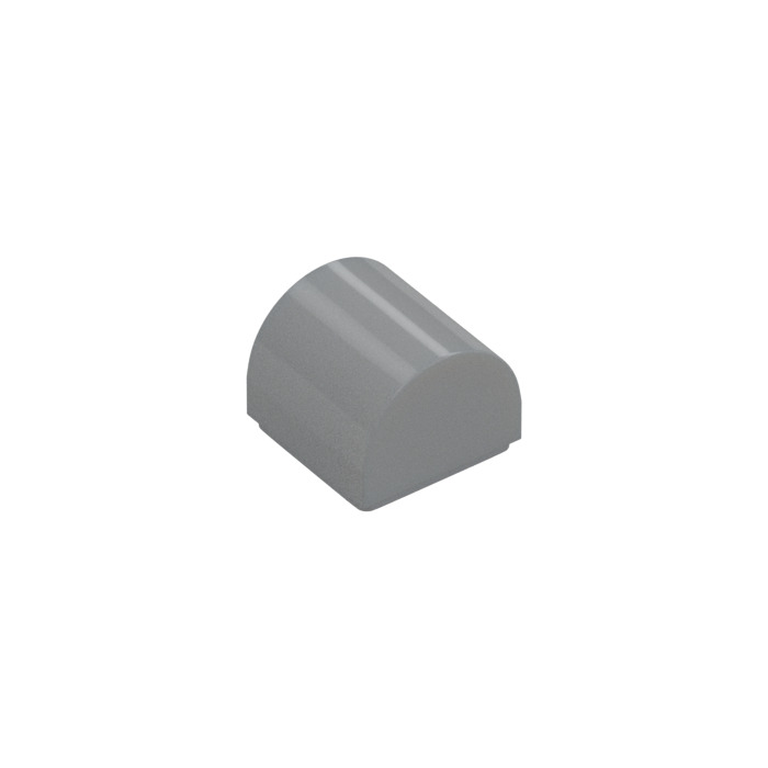 LEGO Medium Stone Gray Slope 1 x 1 Curved Double (49307) | Brick Owl