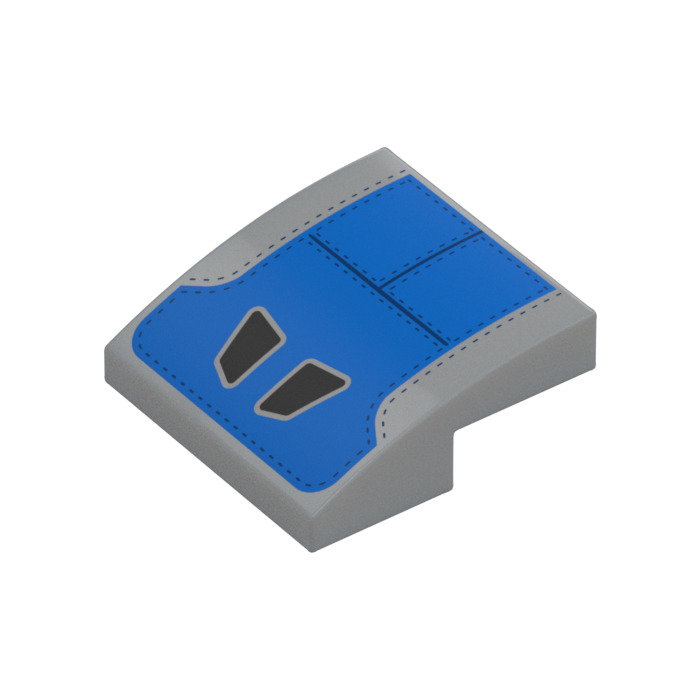 LEGO Slope 2 x 2 Curved with Blue and Black (15068 / 100679) | Brick ...